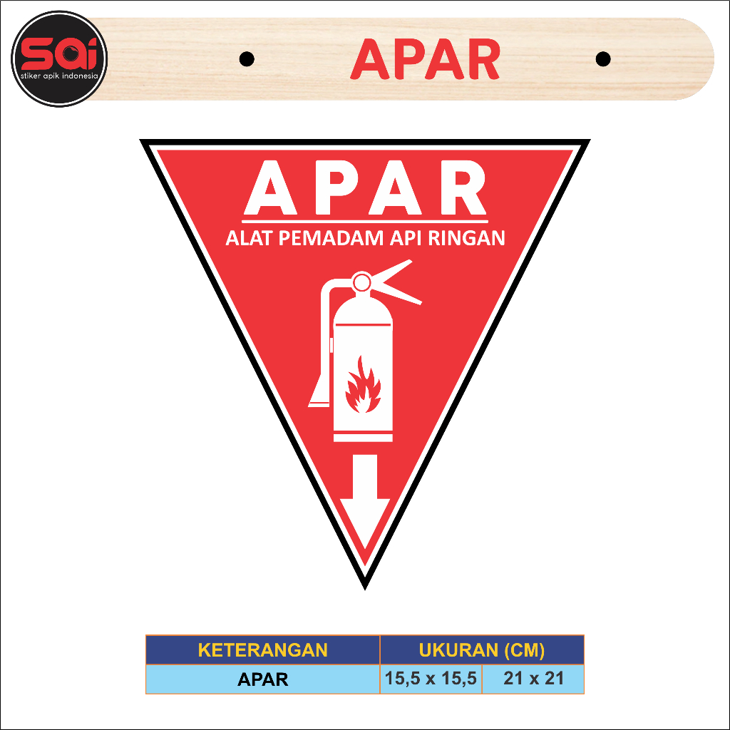 Jual stiker vinyl anti air waterproof PETUNJUK ALAT PEMADAM API RINGAN ...