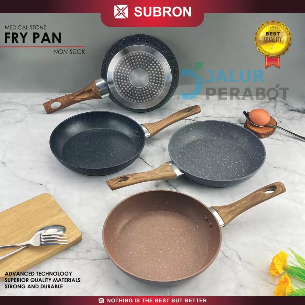 Jual SUBRON Frying Pan Fry Pan Frypan Teflon Medical Stone Penggorengan ...