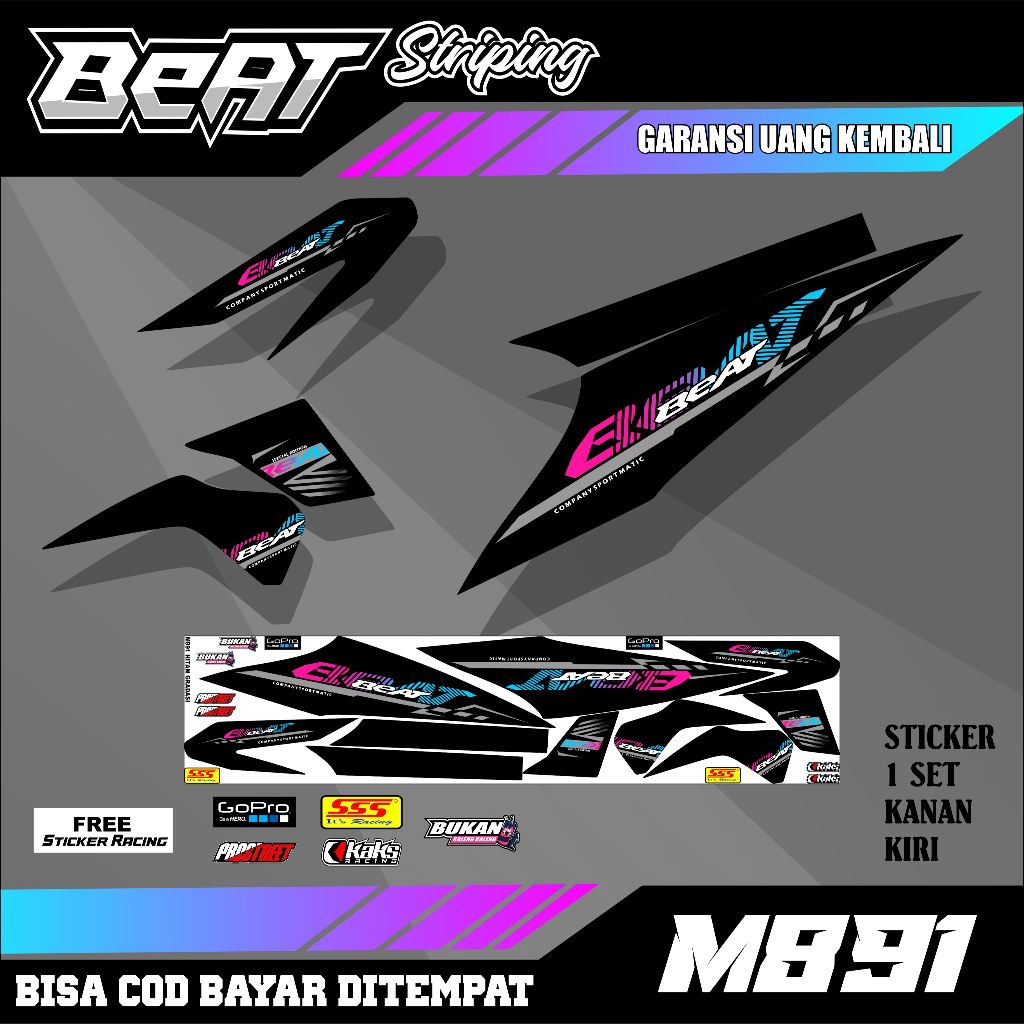 Jual Striping Beat Karbu Carbu tahun 2008 2009 2010 2011 2012 Setiker ...