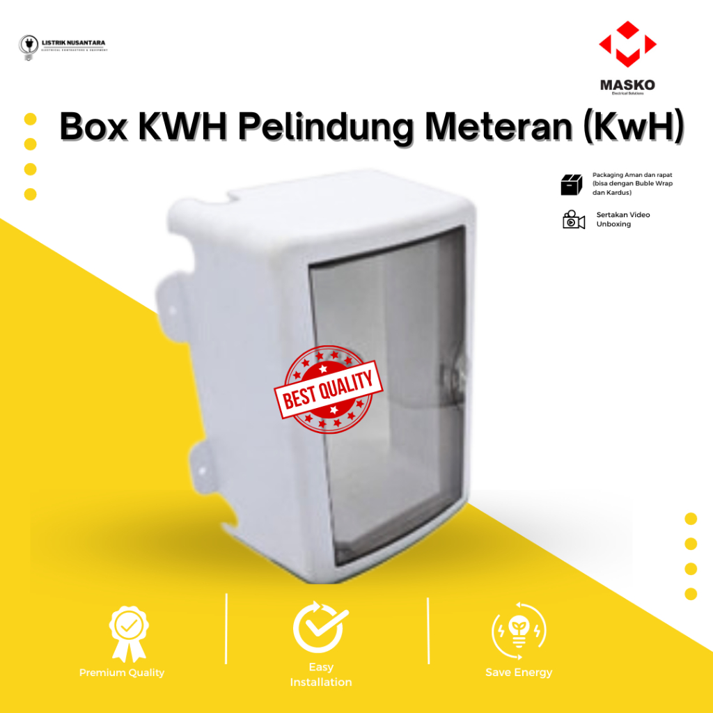 Jual BOX KWH PELINDUNG PENGAMAN METERAN LISTRIK TOKEN MASKO BAHAN TEBAL ...