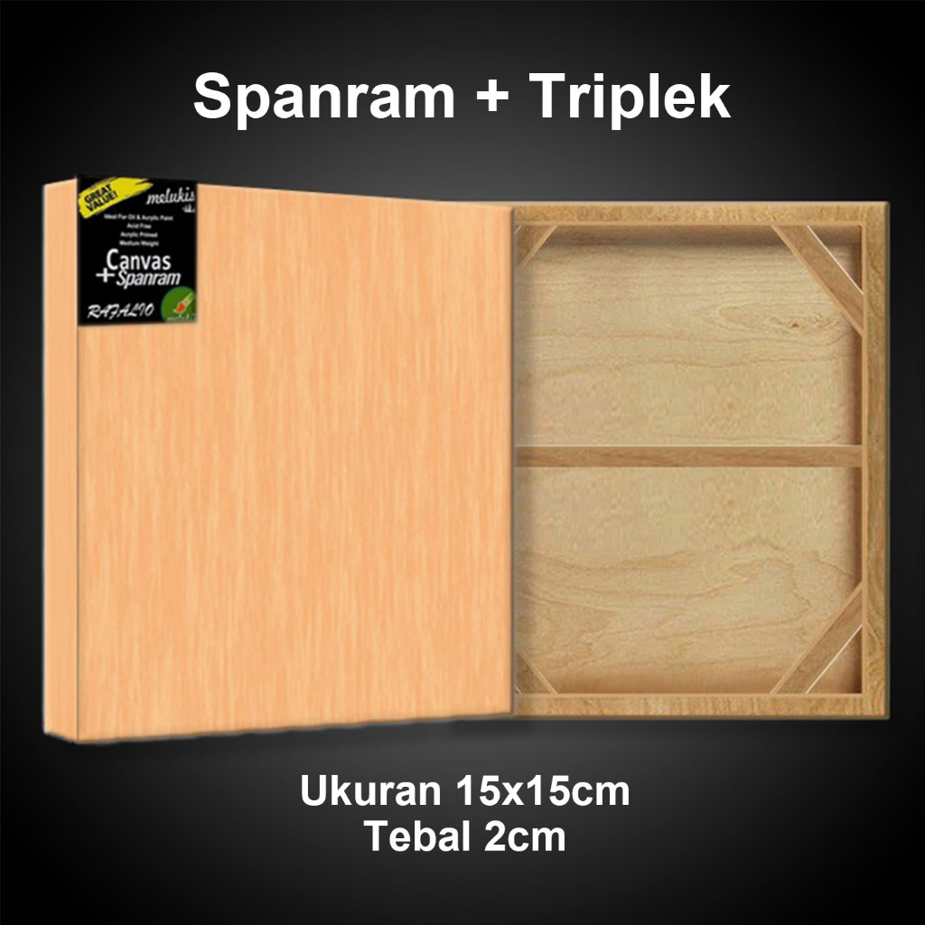 Jual Spanram Triplek 10x10 cm Box Rangka Kayu Frame Alas Poster ...