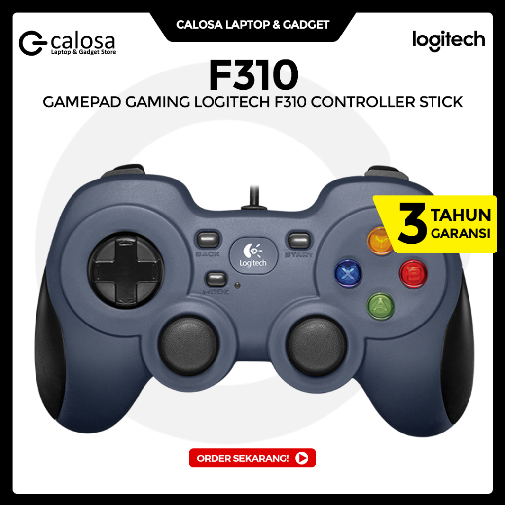 Jual GAMEPAD GAMING LOGITECH F310 CONTROLLER STICK PC WINDOWS / PS ...