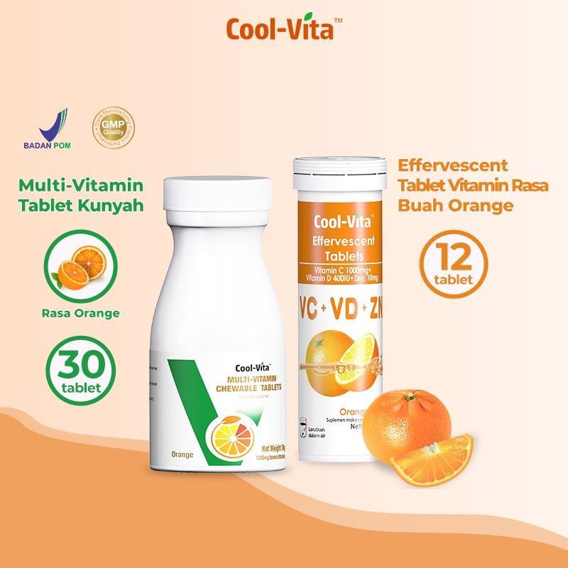 Jual (READY‼️) CoolVita Multivitamin Chewable (Kunyah) Suplemen Makanan ...