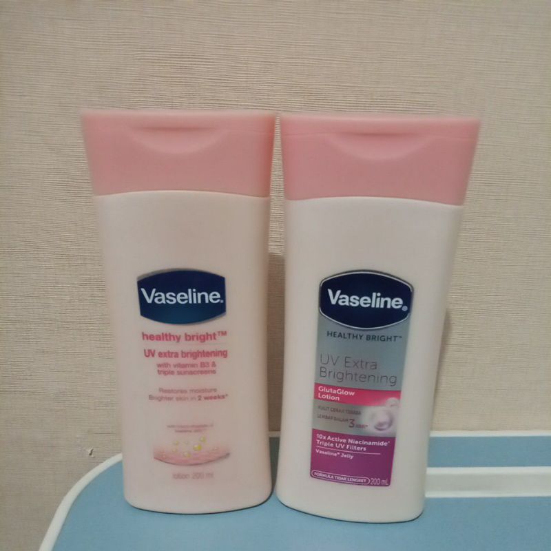 Jual Vaseline lotion healthy uv whitening 200ml random | Shopee Indonesia
