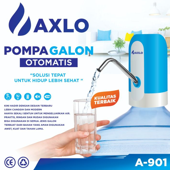 Jual [HOME MART] AXLO 901 POMPA GALON ELEKTRIK POMPA GALON OTOMATIS ...