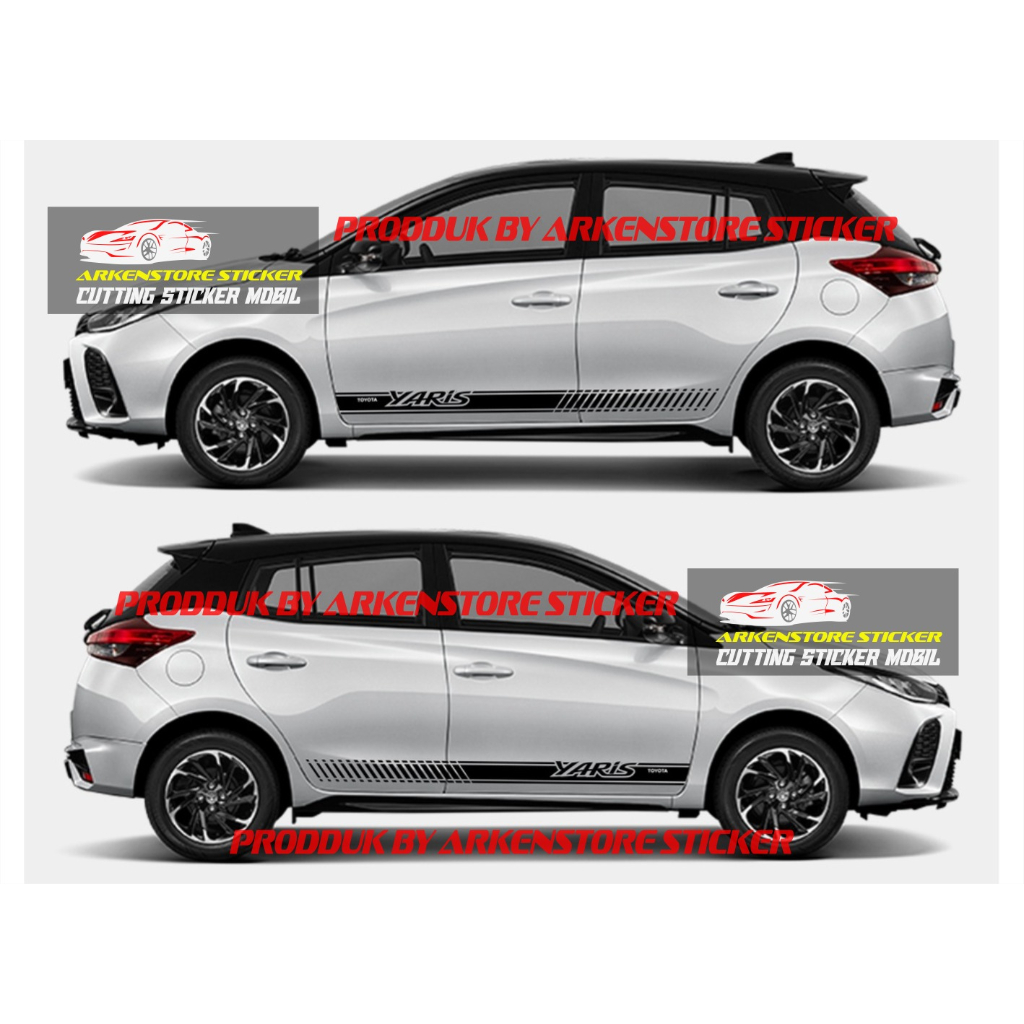 Jual stiker sticker mobil yaris cutting sticker list mobil toyota yaris ...