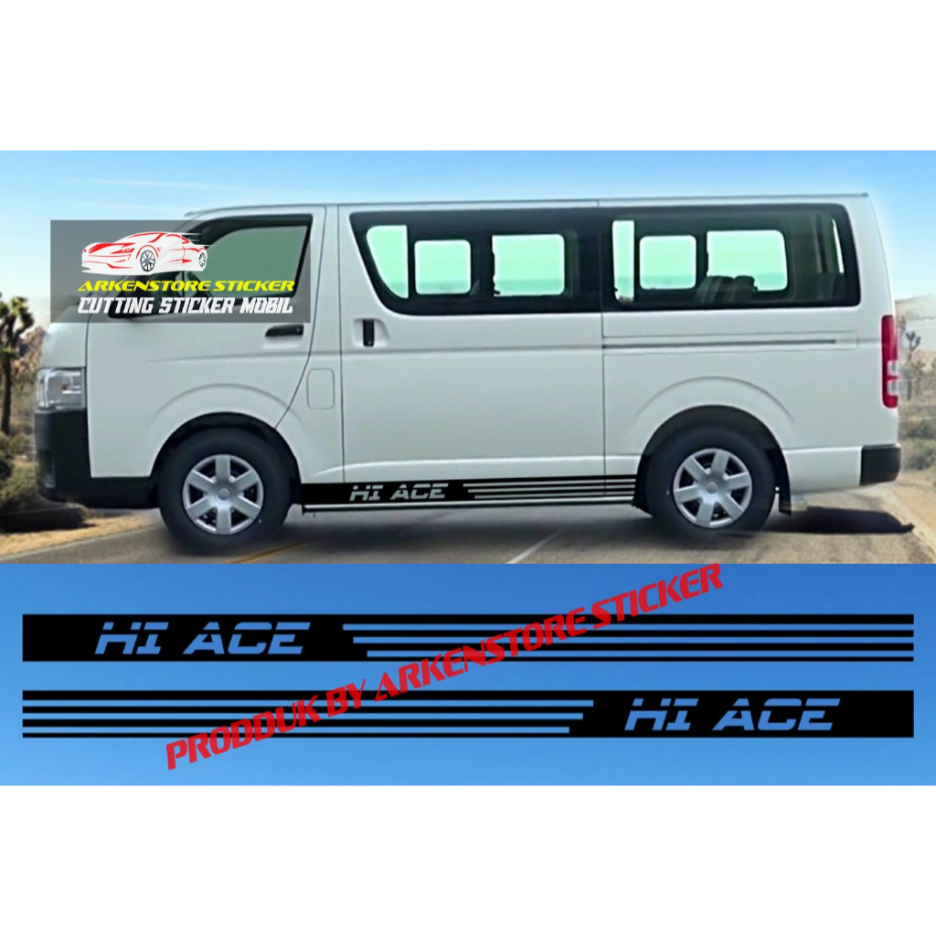 Jual sticker stiker list mobil hiace cutting sticker toyota hiace ...