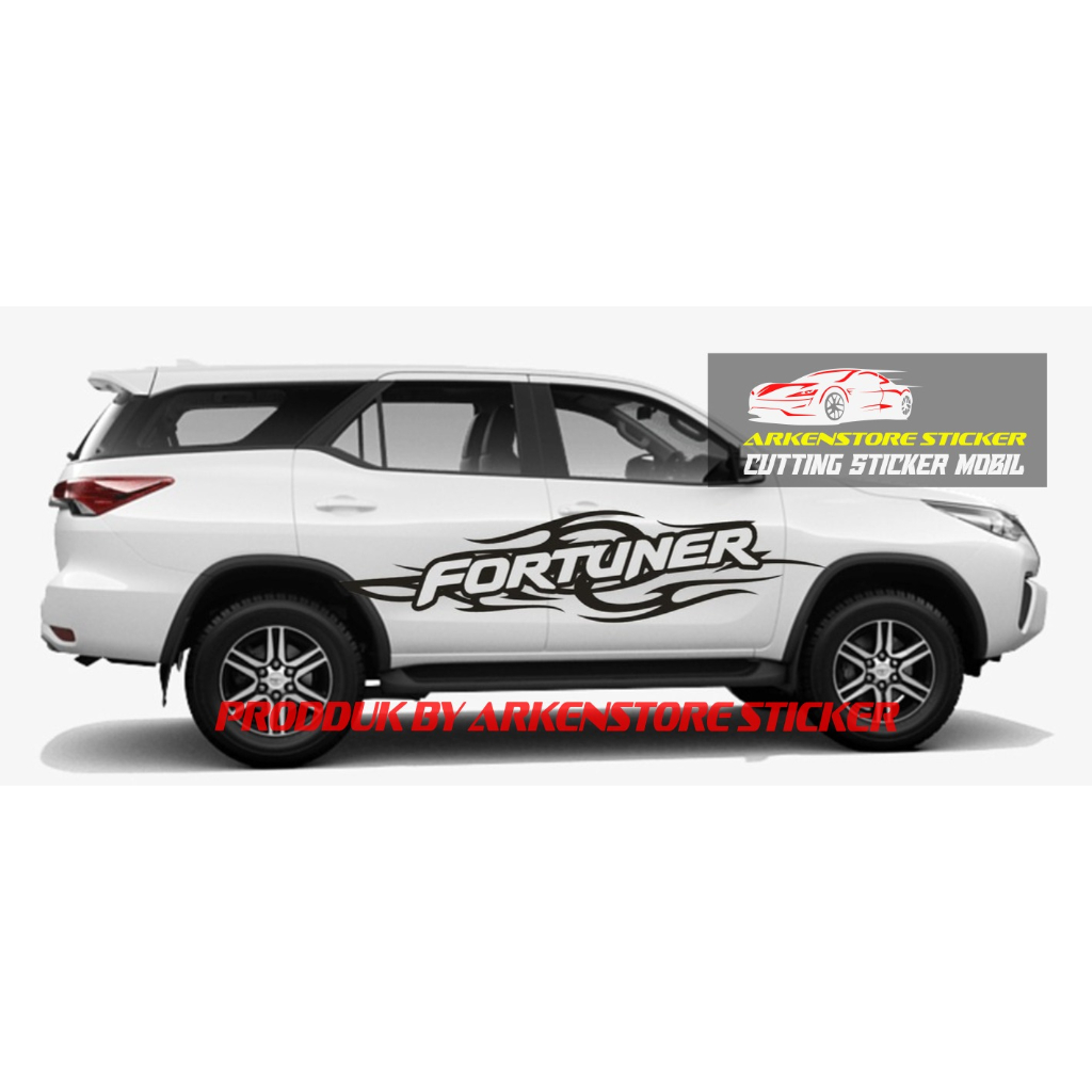 Jual cutting sticker list mobil fortuner cutting sticker mobil toyota ...