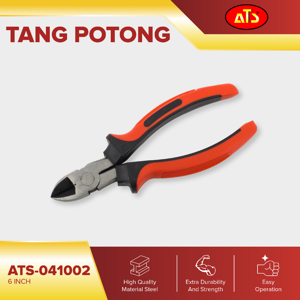 Jual ATS Tang Potong 6 Inch / ATS Diagonal Pliers 6 Inch | Shopee Indonesia