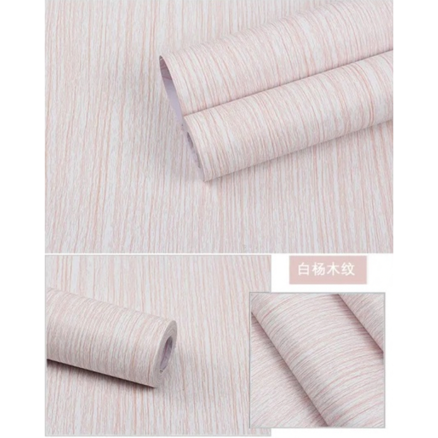 Jual Wallpaper Sticker Dinding Motif Kayu Serat Putih Panjang 10meter X