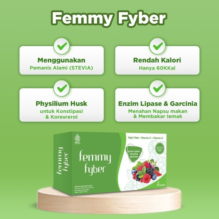 Jual Femmy Fyber Minuman Diet Fiber 1 box (7 stick 15gr) | Shopee Indonesia
