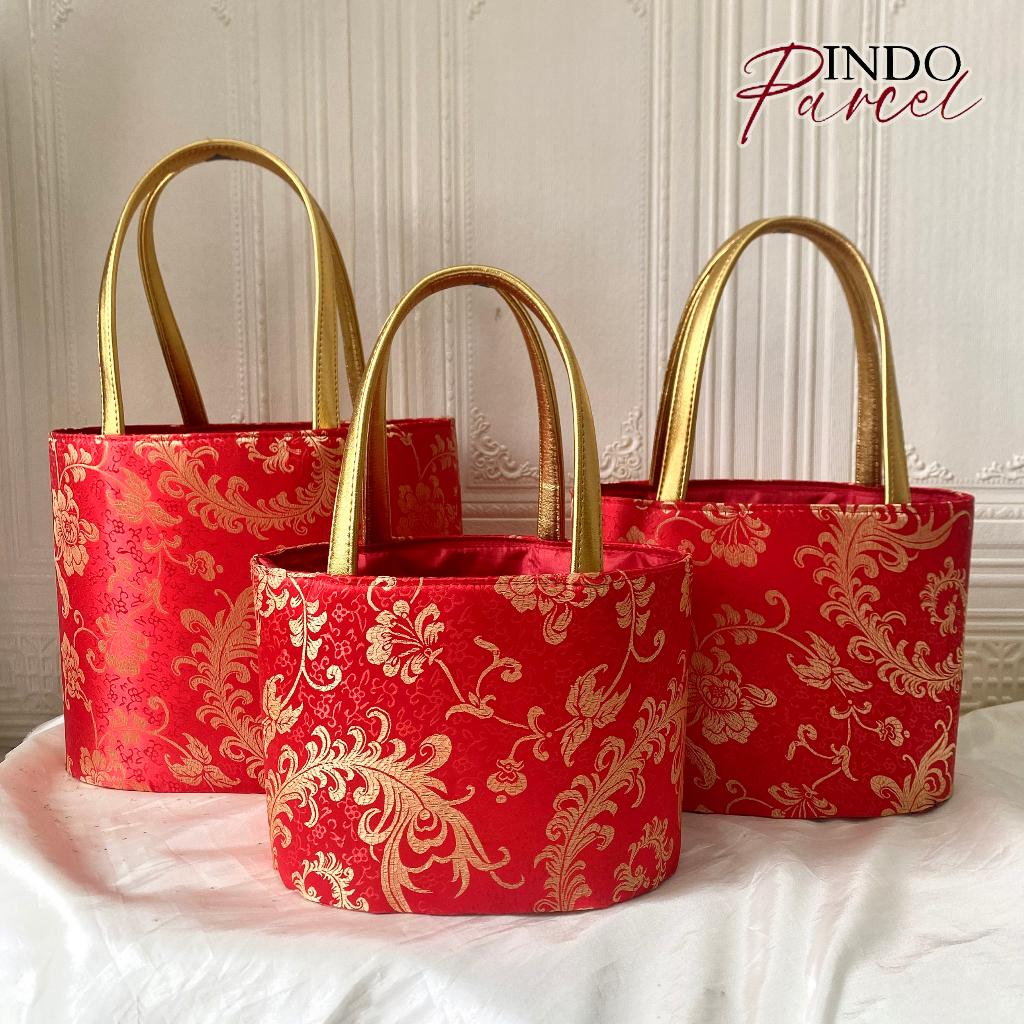 Jual INDOPARCEL - Tas Oval Cheongsam Serut Tas Goodiebag Etnik Chinese ...