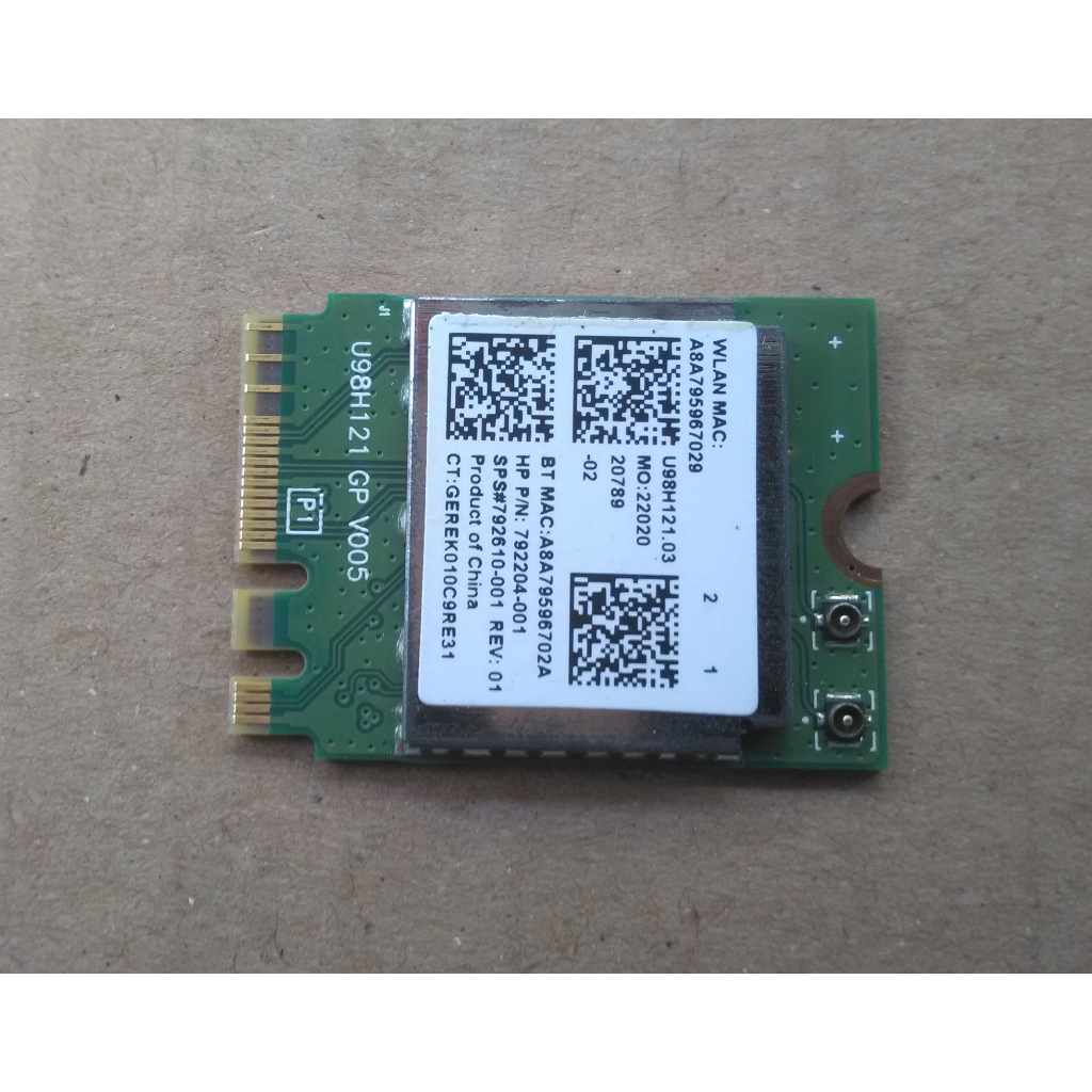Jual Wifi WLAN card NGFF Realtek RTL8723BE 802.11n Bluetooth 4.0 ...