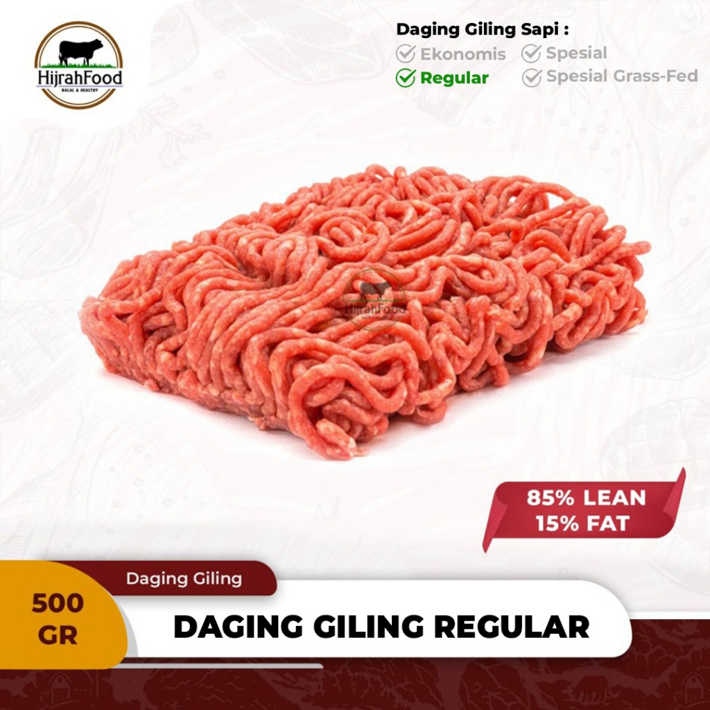 Jual Hijrahfood Daging Giling Sapi Regular | Minced Ground Beef 500gr ...