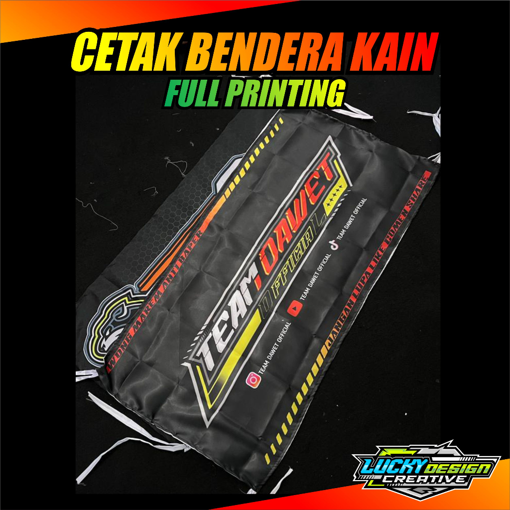 Jual CETAK BENDERA CUSTOM KAIN SATIN DAN KAIN KILAP dan TC TERBAIK ...