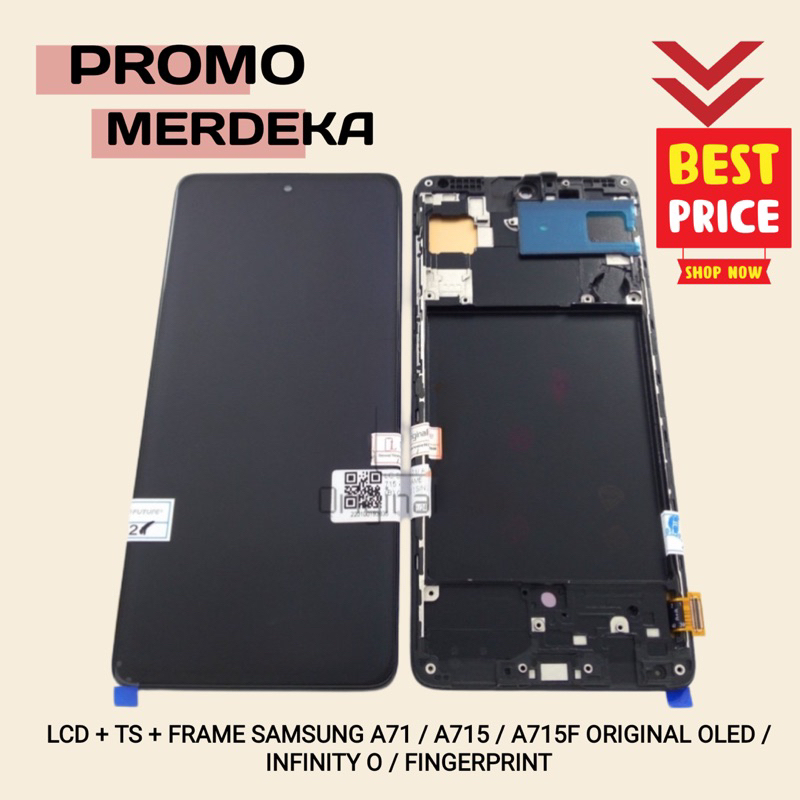 Jual LCD + TS + FRAME SAMSUNG A71 / A715 / A715F AMOLED BIG GLASS FULL ...
