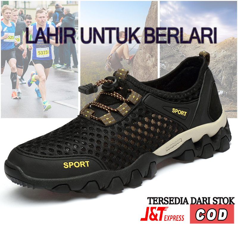 Jual Sepatu Gunung Pria Casual Mendaki Gunung Penyerapan Tidak Licin ...