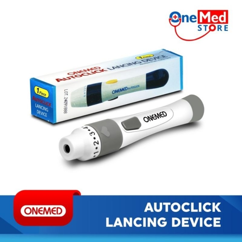 Jual Pen Lancing Onemed Lancet Autoclick Lancets Alat Ambil Darah ...