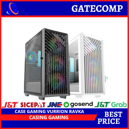 Jual VURRION RAVKA PC Gaming Case | Casing M-ATX - Black | Shopee Indonesia