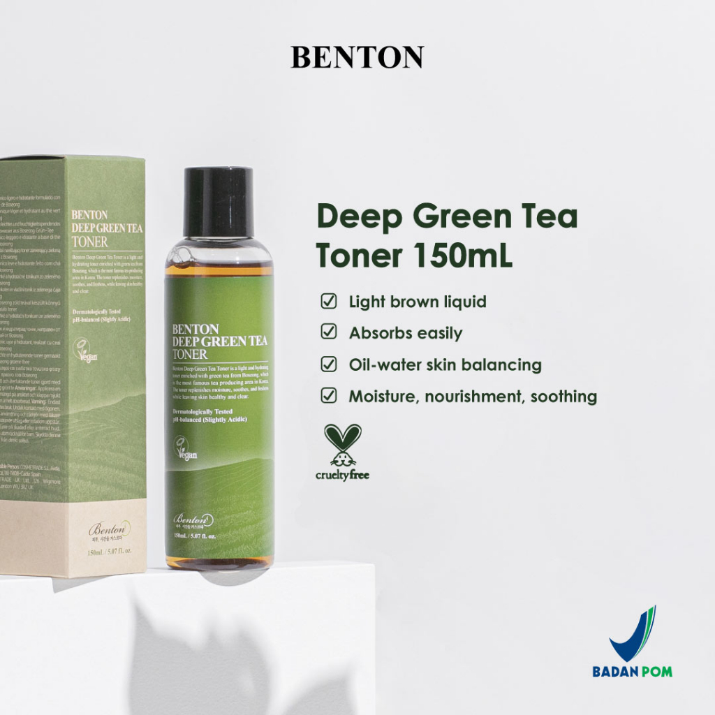 Jual [NEAR ED] BENTON Deep Green Tea Toner 150ml | Shopee Indonesia