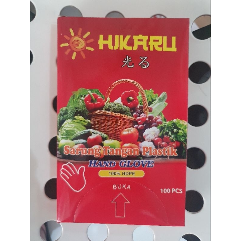 Jual Sarung Tangan Plastik Hikari Hand Glove 100 pcs | Shopee Indonesia