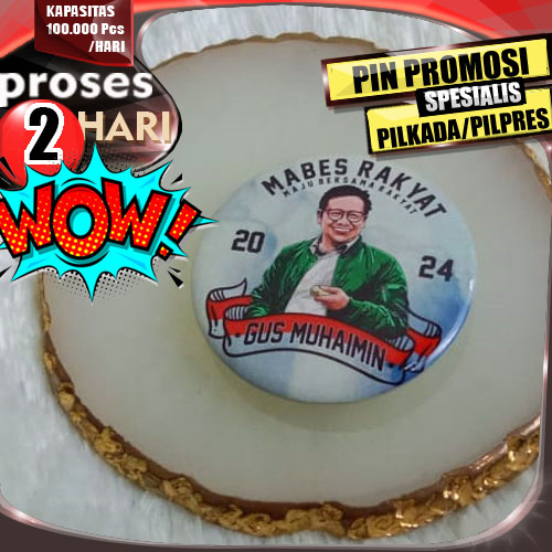 Jual Pin kaleng promosi desain partai dan caleg untuk kebutuhan ...