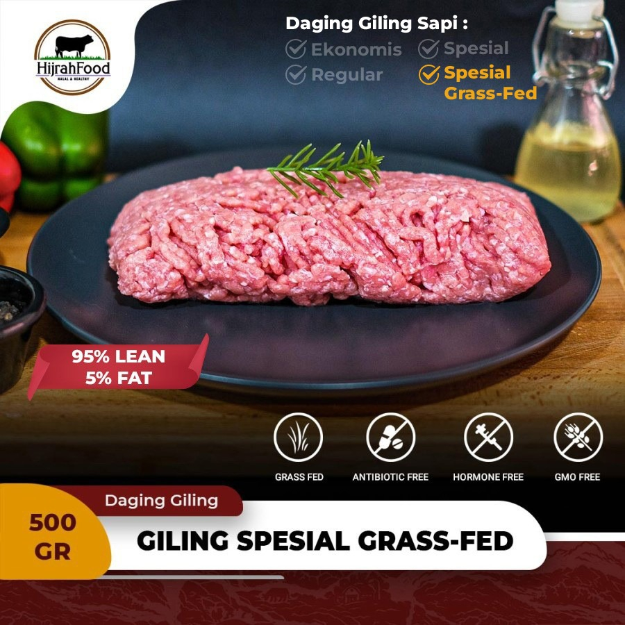 Jual Hijrahfood Daging Giling Sapi Muda GrassFed | Free-Range Ground ...
