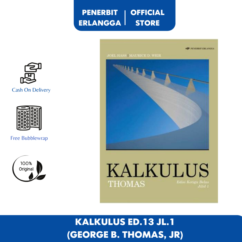 Jual [Erlangga Official] Kalkulus Jilid 1 Edisi 13 - George B. Thomas ...