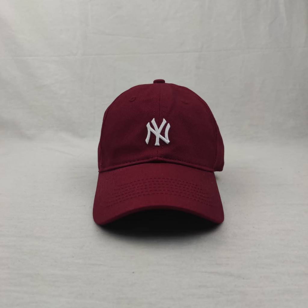 Jual C-088 Topi NY S Vintage Maroon | Shopee Indonesia
