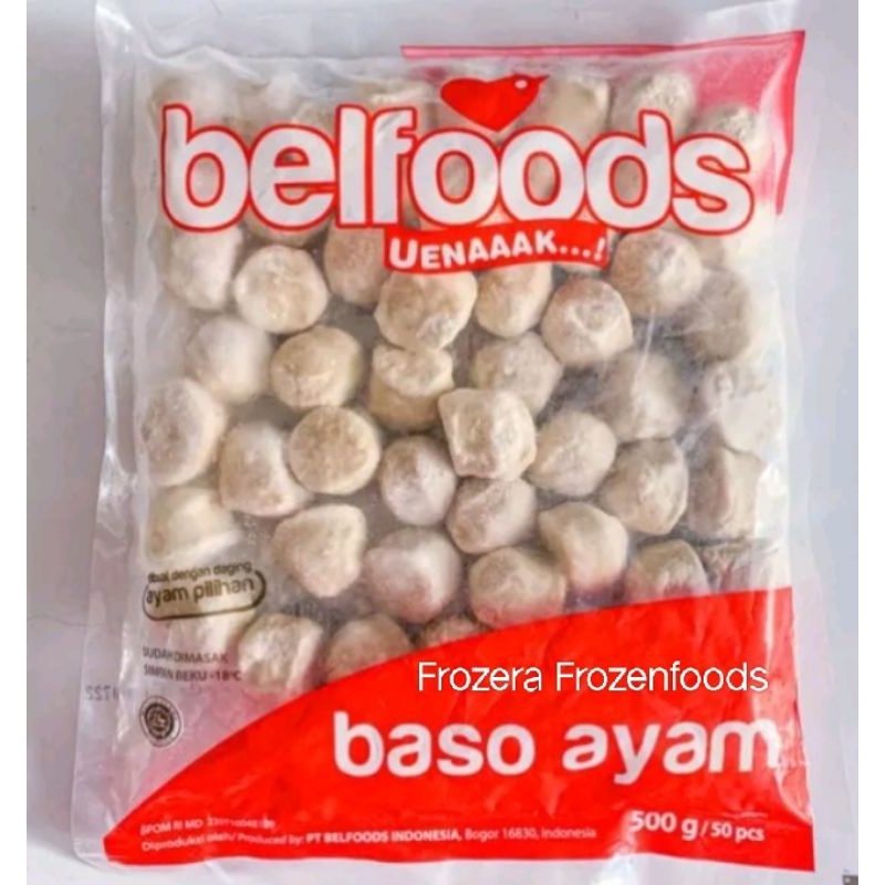 Jual [DIJAMIN FRESH]BELFOODS BAKSO AYAM 500GR ISI 50 BIJI/ FROZENFOODS ...