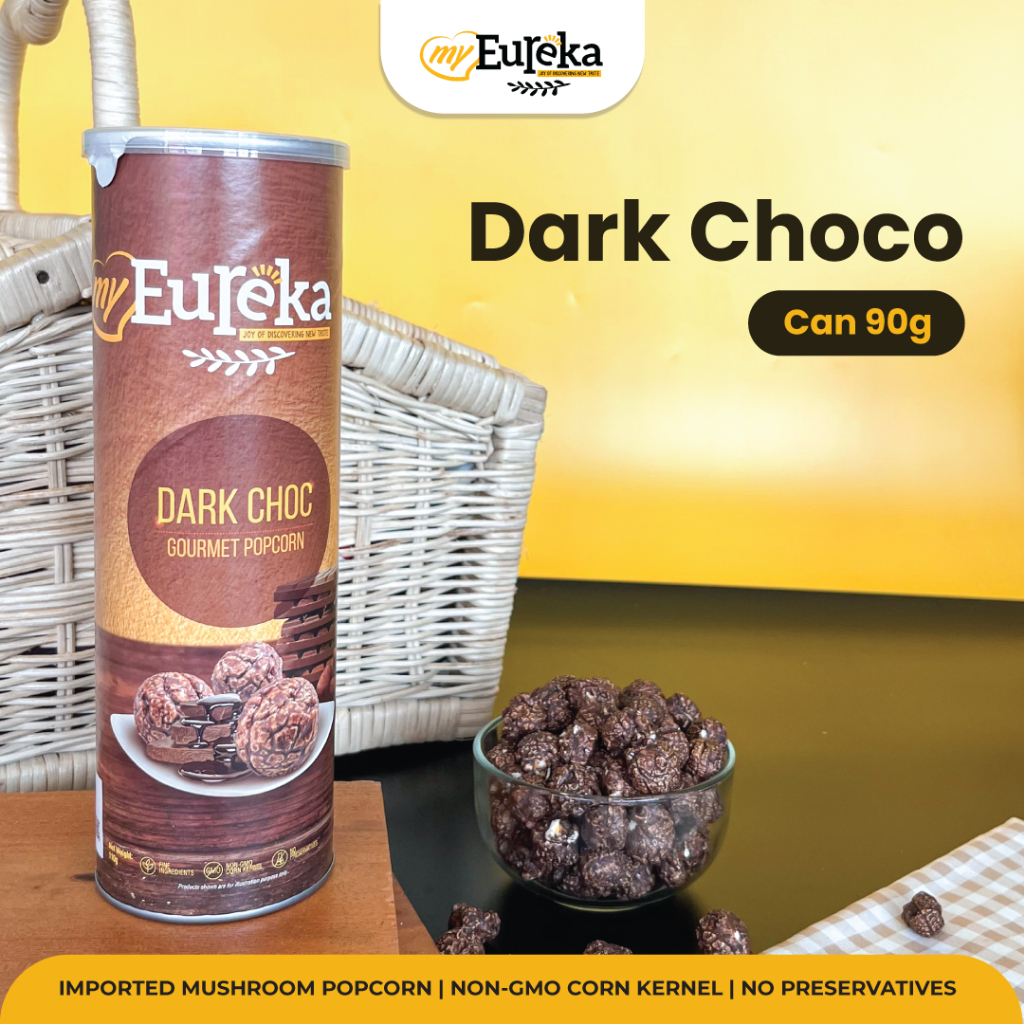 Jual Eureka Popcorn Dark Chocolate Can 70g | Snack Cemilan Impor ...