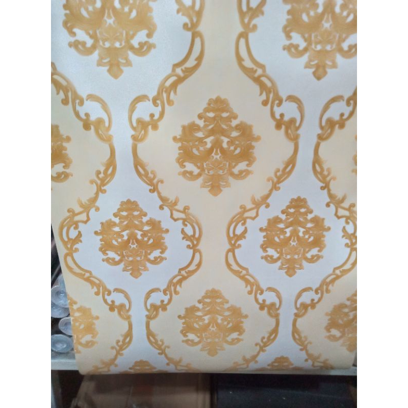 Jual wallpaper dinding motif batik gold minimalis | Shopee Indonesia