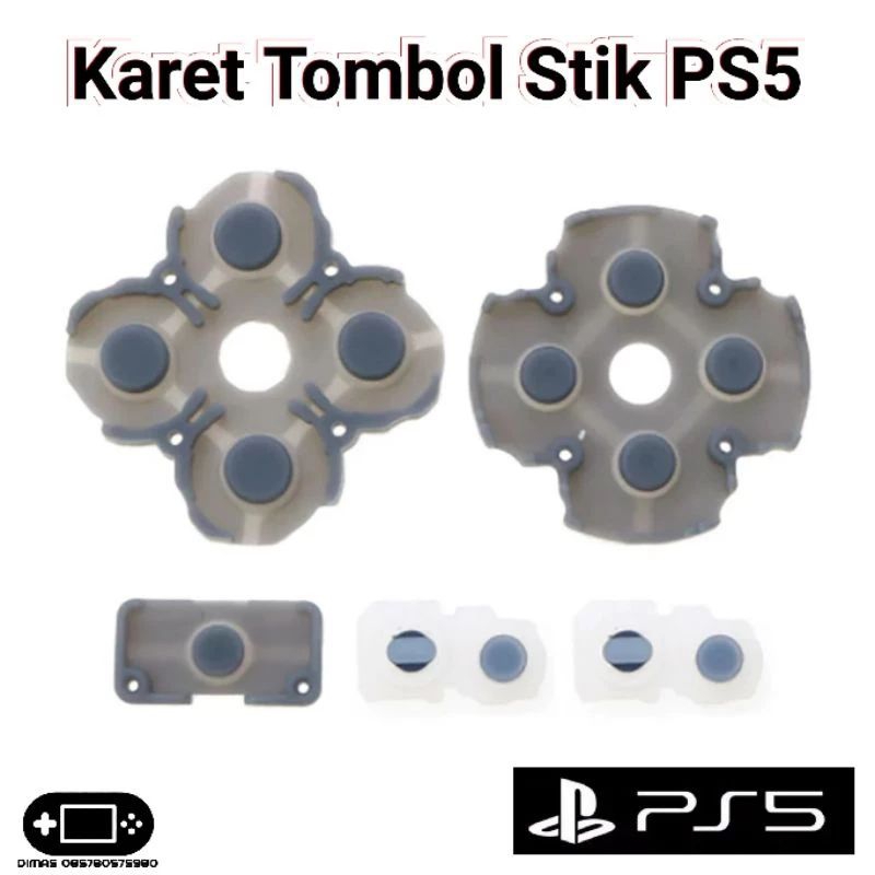 Jual KARET TOMBOL STIK PS5 DUALSENSE DS5 FULL SET | Shopee Indonesia