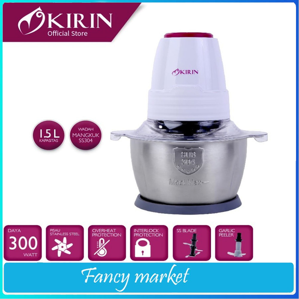 Jual CHOPPER KIRIN KFC 315S/KIRIN FOOD CHOPPER PELUMAT Kapasitas 1,5 Liter NEW | Shopee Indonesia