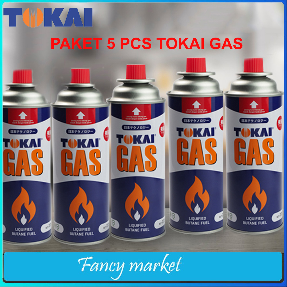 Jual GAS PORTABLE 5 PCS TOKAI GAS KALENG 235G (PENJUALAN KHUSUS PULAU JAWA) | Shopee Indonesia