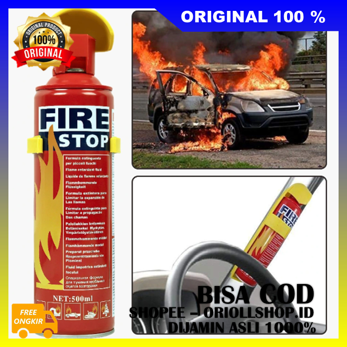 Jual Fire Eliminator Alat Pemadam Api Mini APAR Fire Stop Mobil 500ml ...
