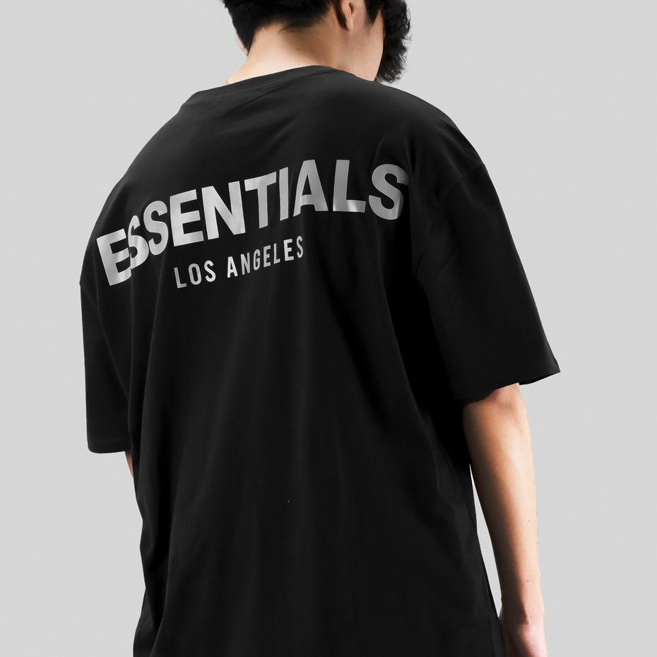 Jual Essentials FOG 3M Boxy Logo LA Black Tee SS19 | Shopee Indonesia
