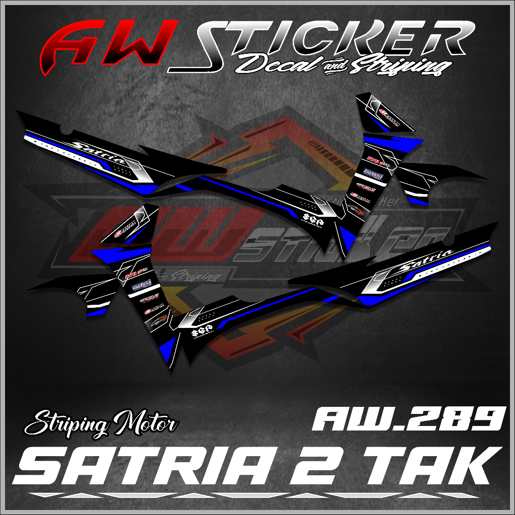 Jual Striping Satria 2 Tak Lumba / Kotak Sticker Striping List Satria 2 ...