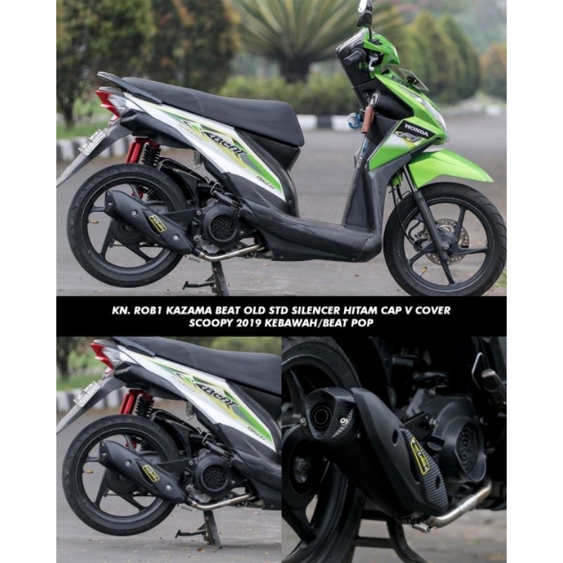 Jual knalpot rob1 racing kazama - beat,Scoopy,fazzio,Mio m3 ,grand ...