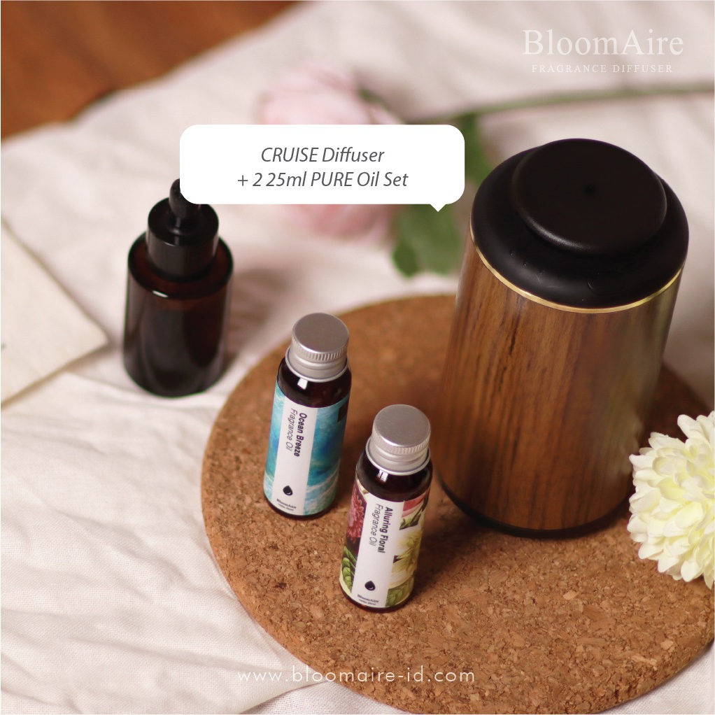 Jual BloomAire CRUISE Fragrance Diffuser - Package 2x 25ml Oil | Shopee Indonesia