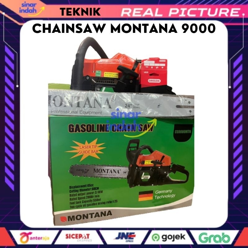 Jual MESIN GERGAJI KAYU SINSO SENSO 24" MONTANA CS 9000 CHAINSAW ...