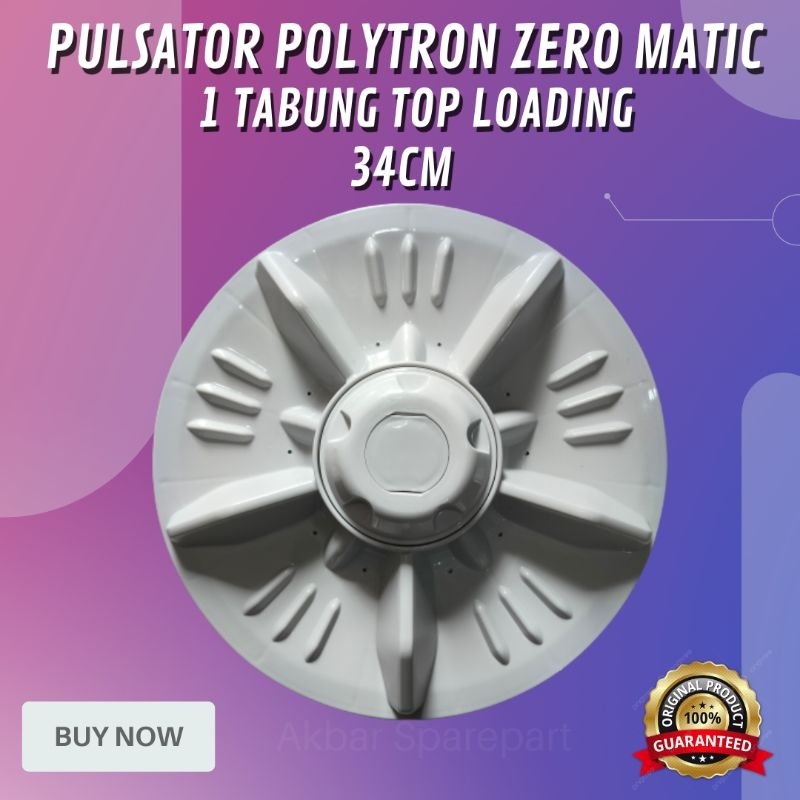 Jual Pulsator Mesin Cuci Polytron zero Matic 1 Tabung Top Loading ...