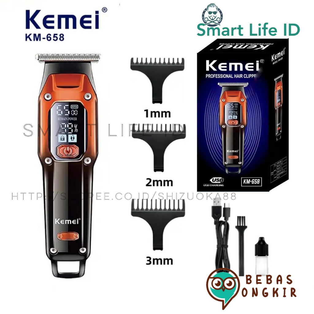 Jual Alat Cukur Rambut Kumis Jenggot Brewok Ketiak Hair Clipper Trimmer Elektrik Professional ...