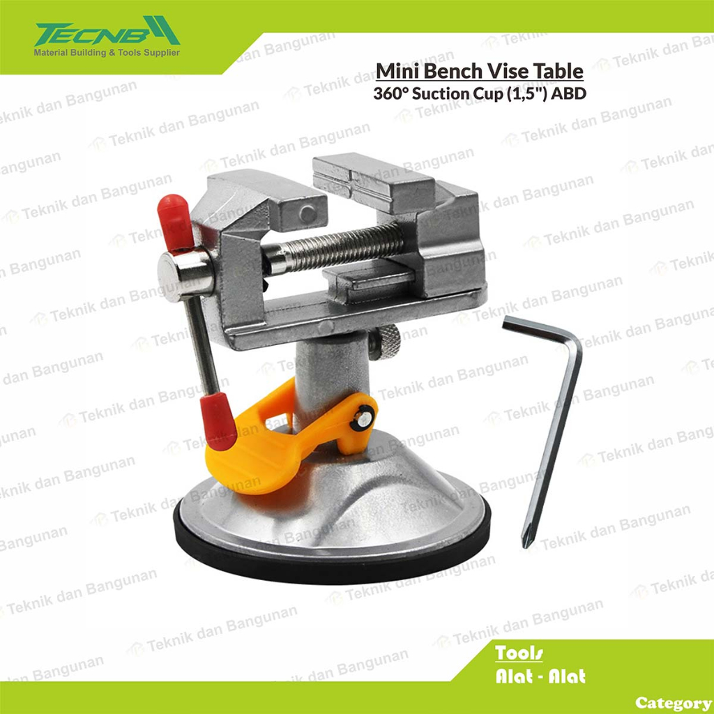 Jual Mini Bench Vise Table Suction Cup 360 Degree 1,5" MT0180 | Shopee ...