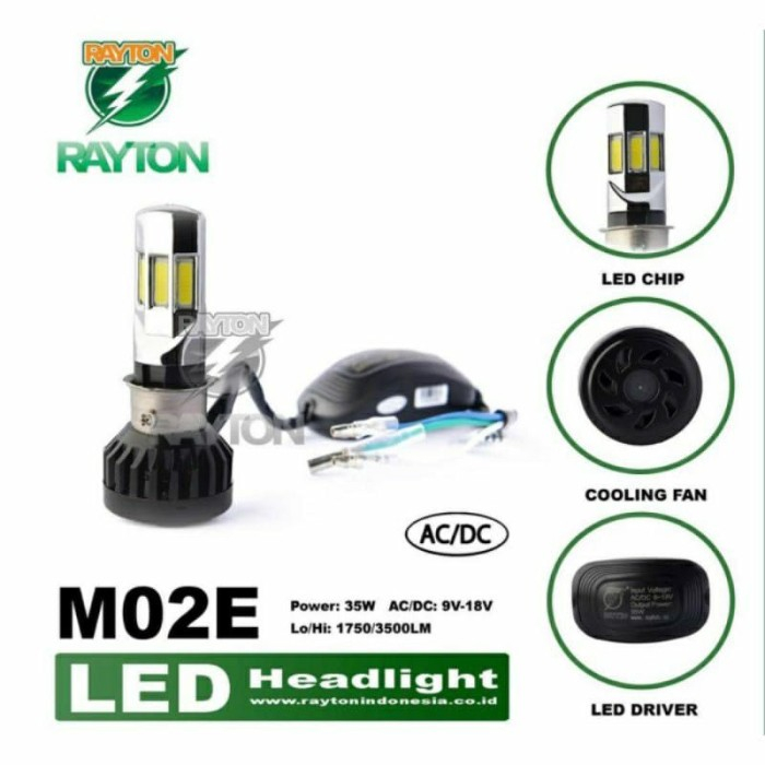 Jual LAMPU LED 6 SISI MERK RTD ORIGINAL | LAMPU LED MOTOR H6 H4 AC DC ...