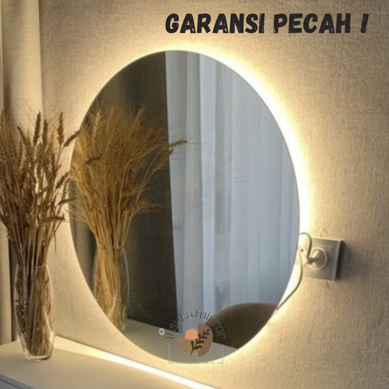 Jual Cermin Aesthetic LED / Cermin Lampu / Cermin Vintage / Cermin ...