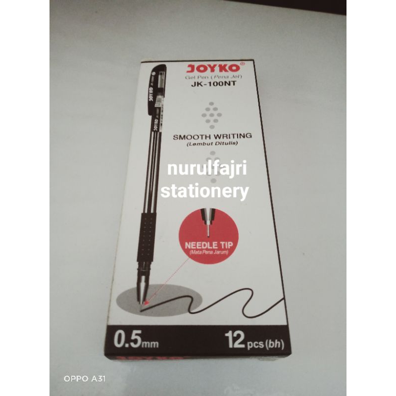 Jual pulpen gel joyko jk 100nt hitam 0.5mm 1 pck | Shopee Indonesia
