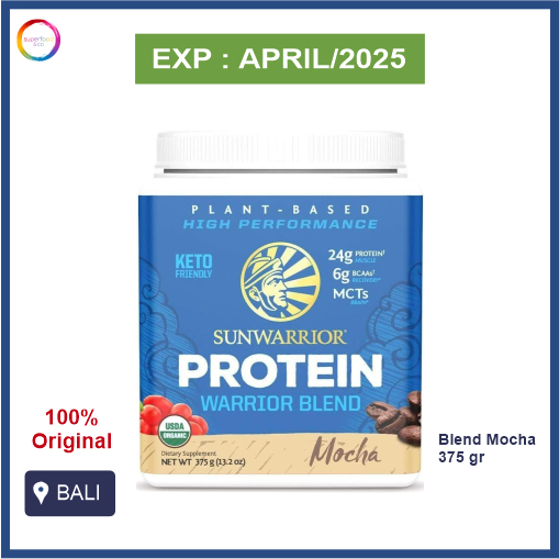 Jual Sunwarrior Warrior Blend Protein Powder Mocha 375 G | Shopee Indonesia