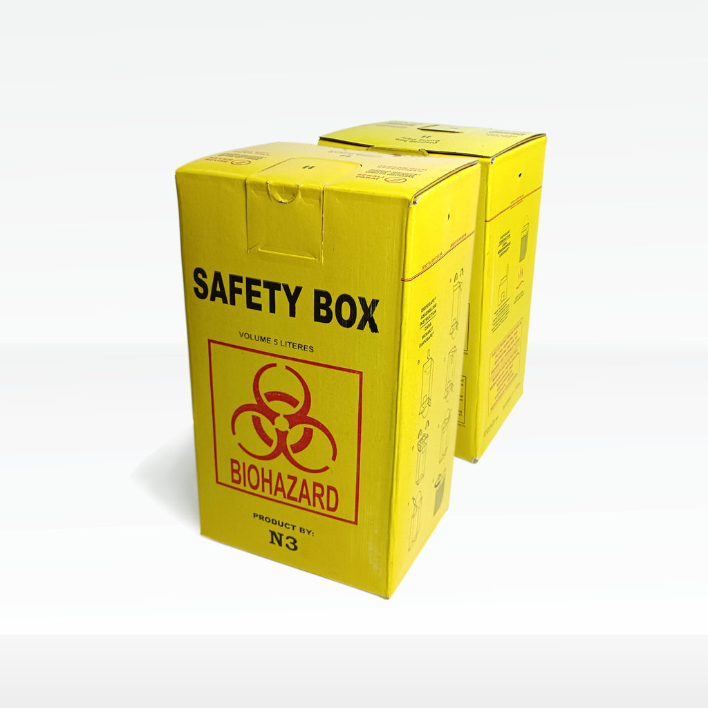 Jual Safety Box N3 Kapasitas 5 Liter Kotak Limbah Medis N3 | Shopee ...