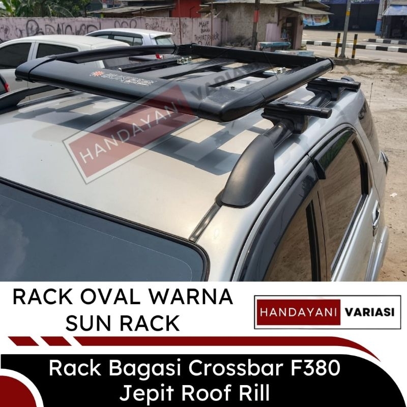Jual Rak Oval Bagasi Atas Mobil Sun Rack Oval Dan Kaki Jepit Roof Rail ...